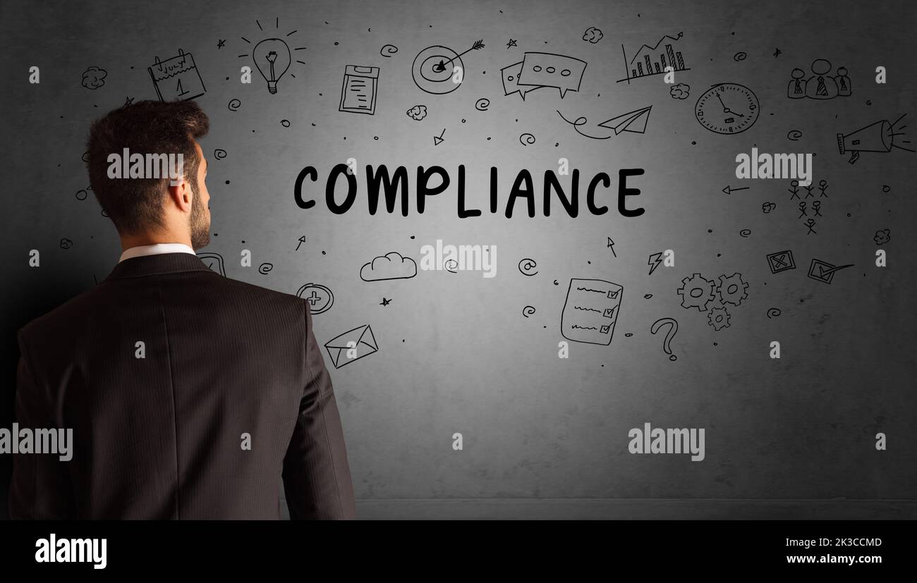 businessman drawing a creative idea sketch Stock Photo - Alamy