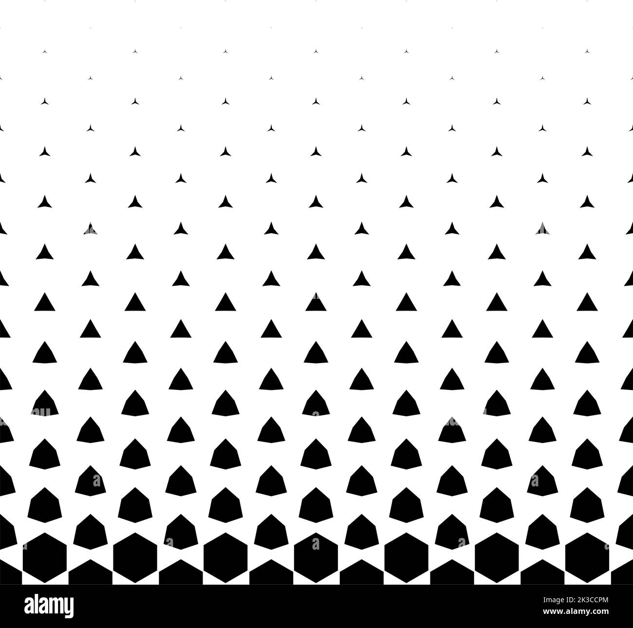 Geometric pattern of black figures on a white background.Seamless in ...