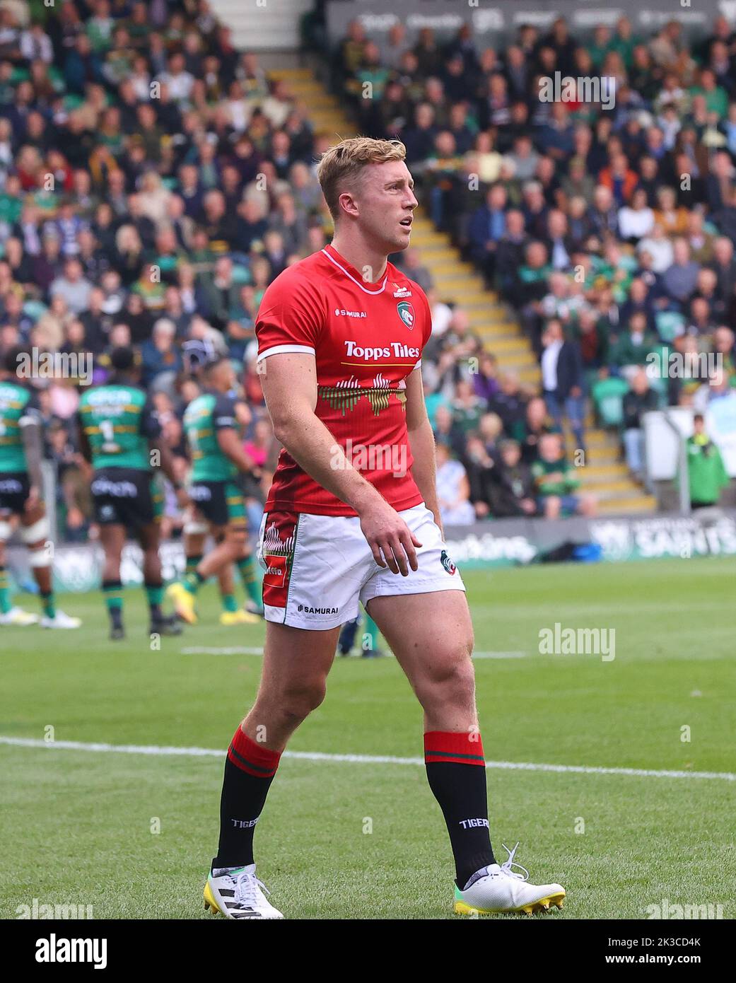 24.09.2022 Northampton, England. Rugby Union. Harry Potter in action ...