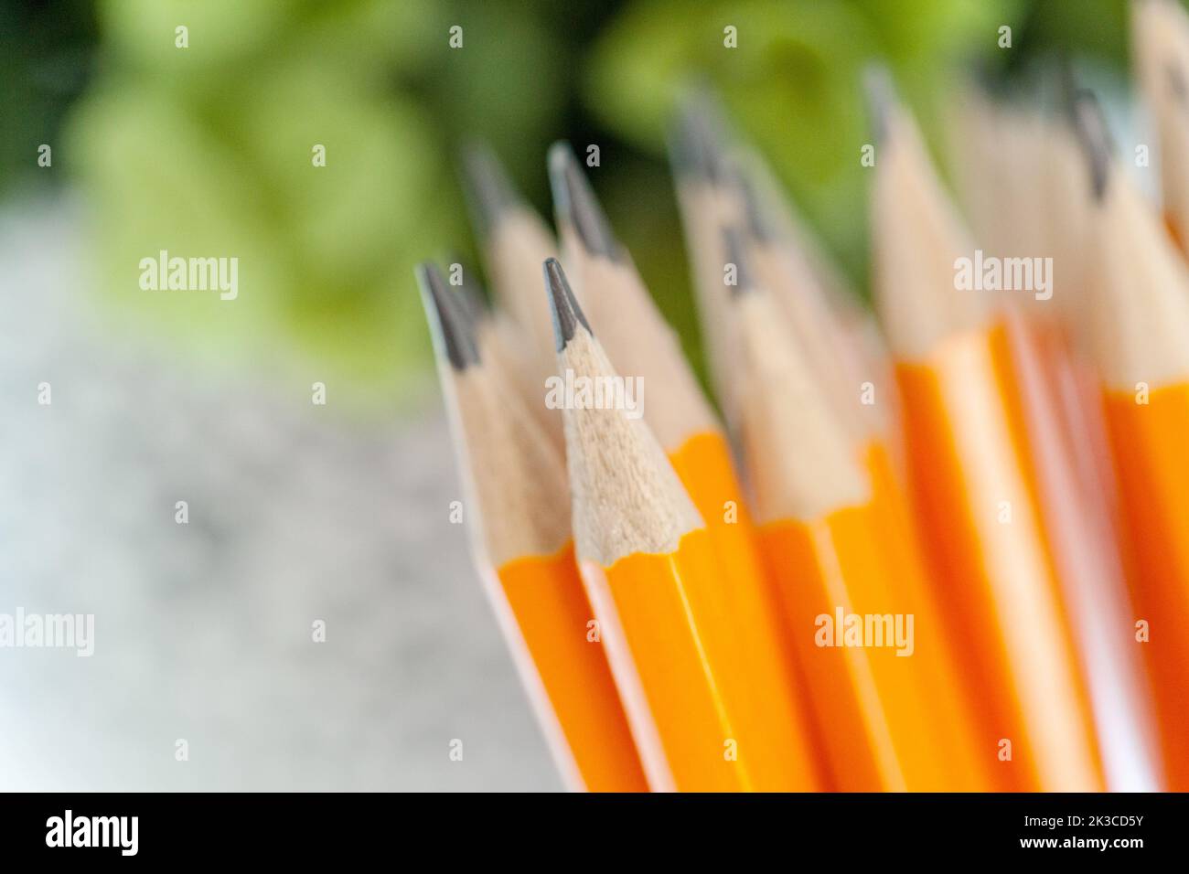 Pile of pencils Stock Photo - Alamy