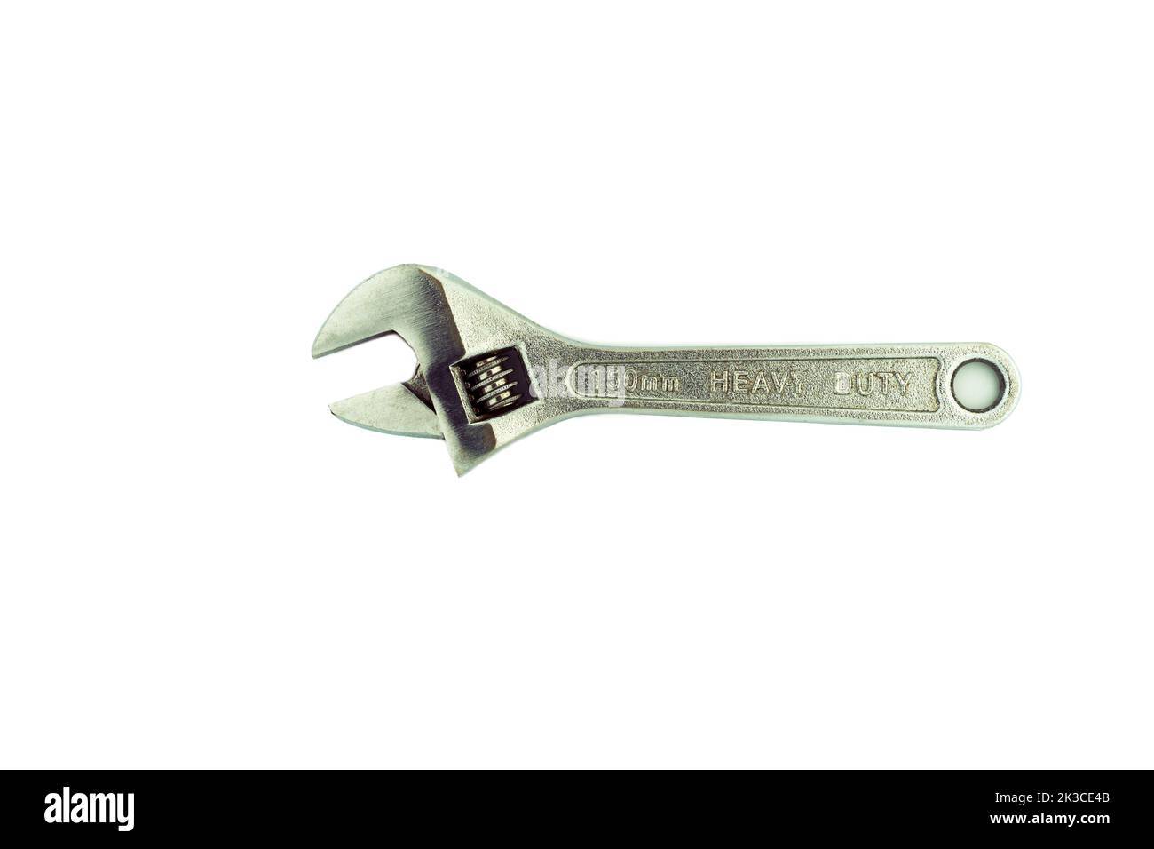 Steel adjustable wrench isolated on white background, Work tools Stock ...