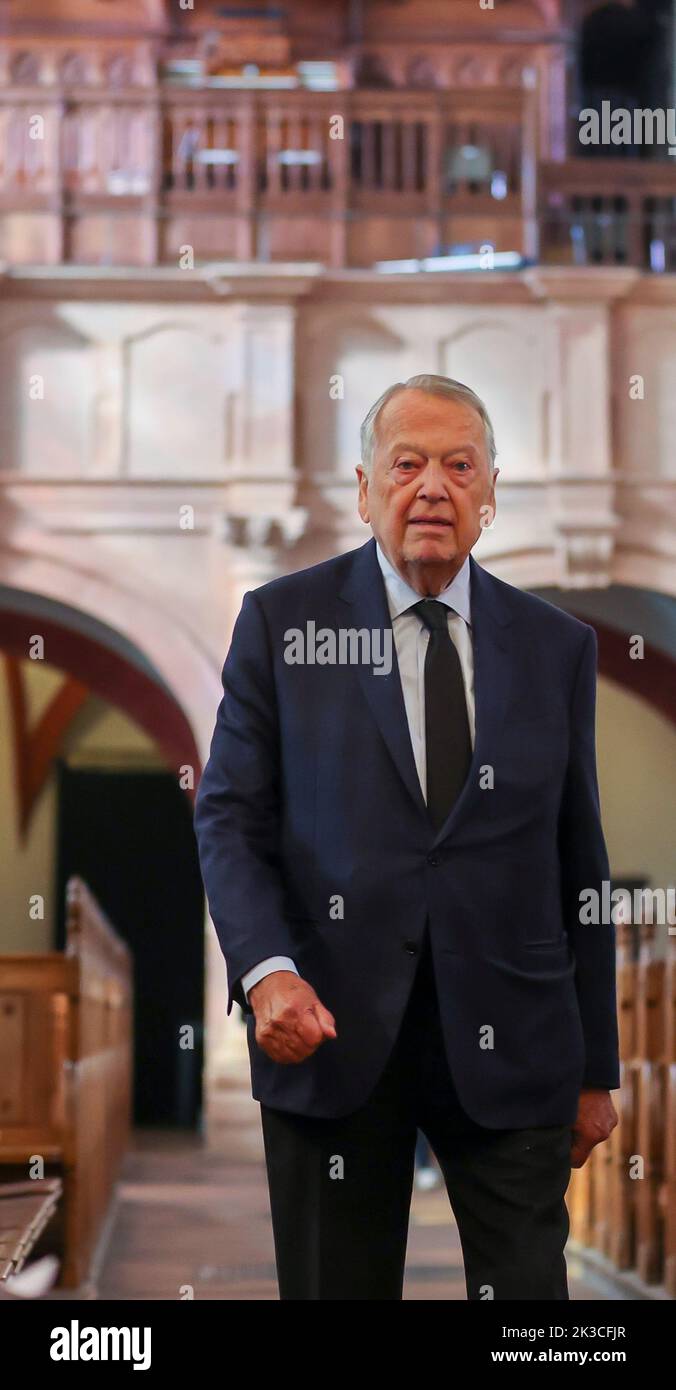 Leipzig, Germany. 26th Sep, 2022. Arend Oetker arrives at St. Thomas ...