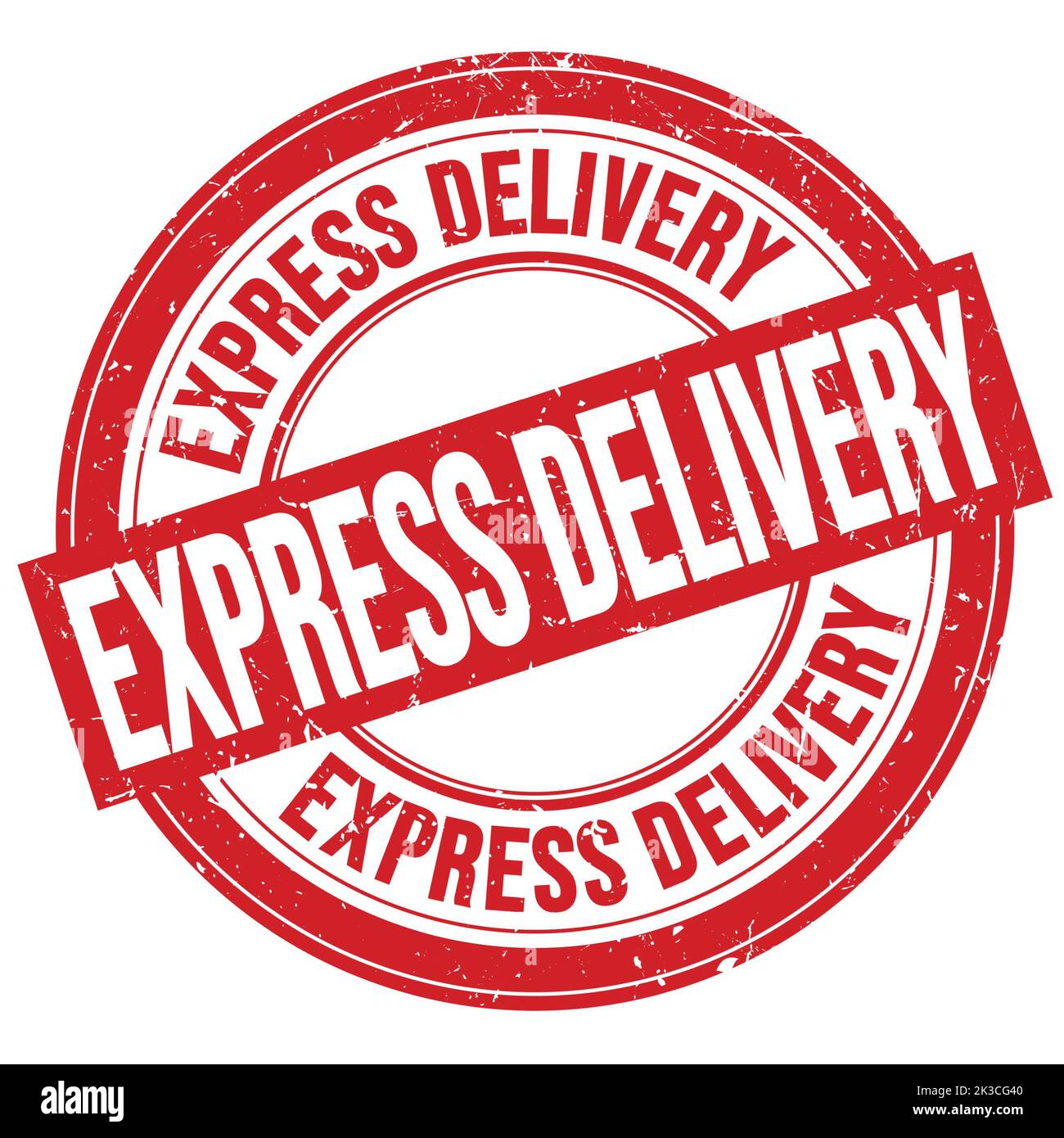 EXPRESS DELIVERY text written on red round grungy stamp sign Stock ...