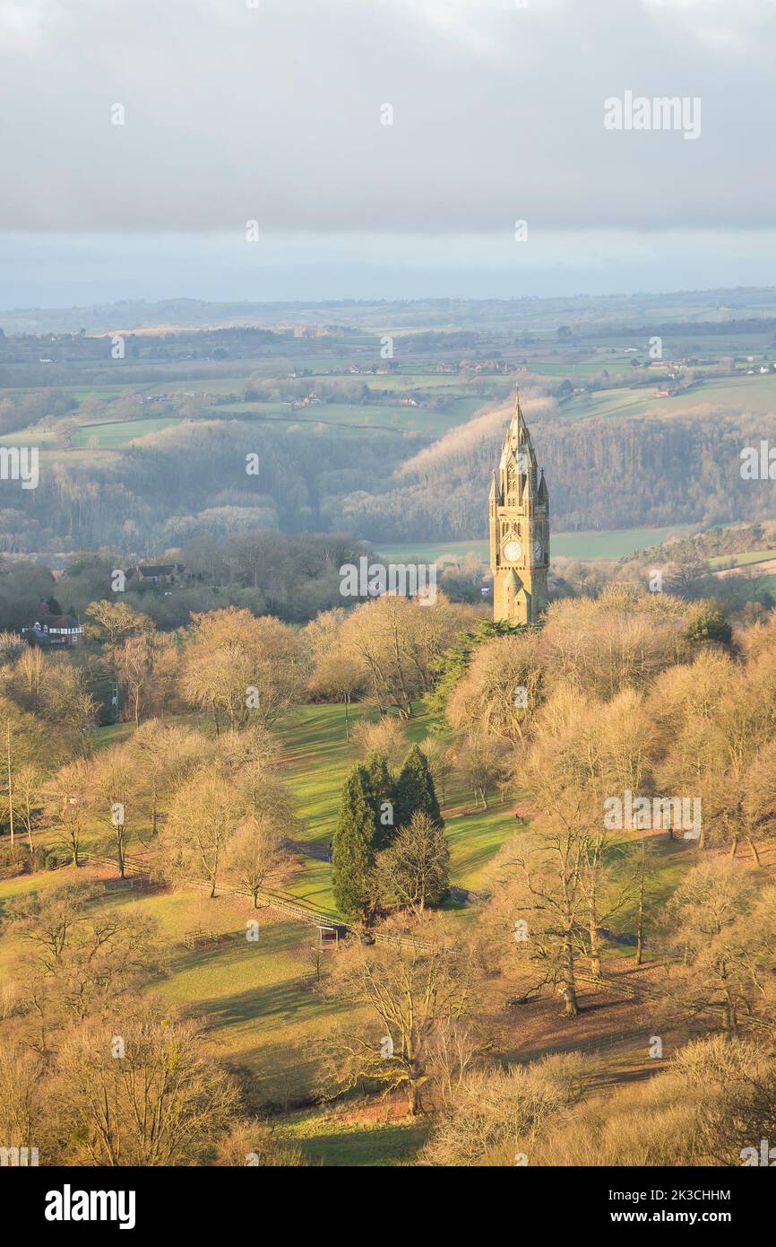 Abberley Clock Tower (locally known as 'Little Ben') in the grounds of ...