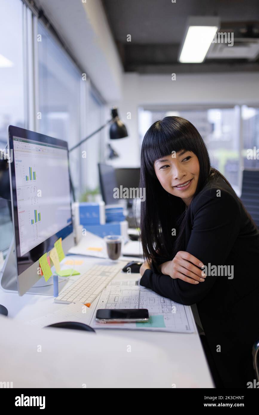 Architect female desk hi-res stock photography and images - Alamy