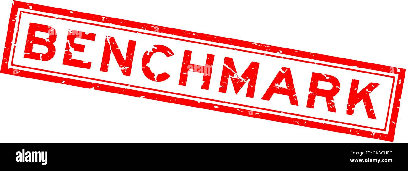 Grunge red benchmark word square rubber seal stamp on white background Stock Vector Image & Art ...