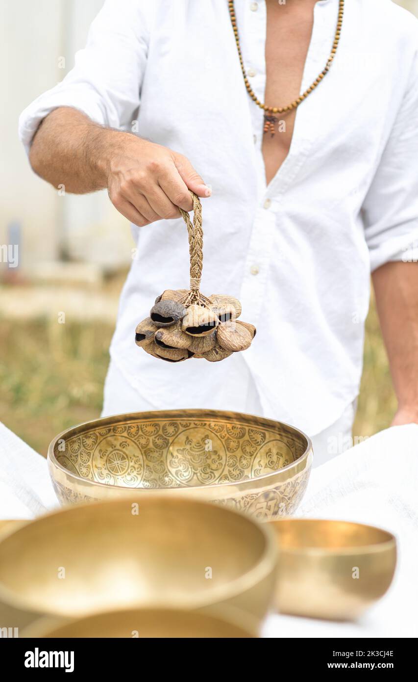 Sound shell therapy hi-res stock photography and images - Alamy