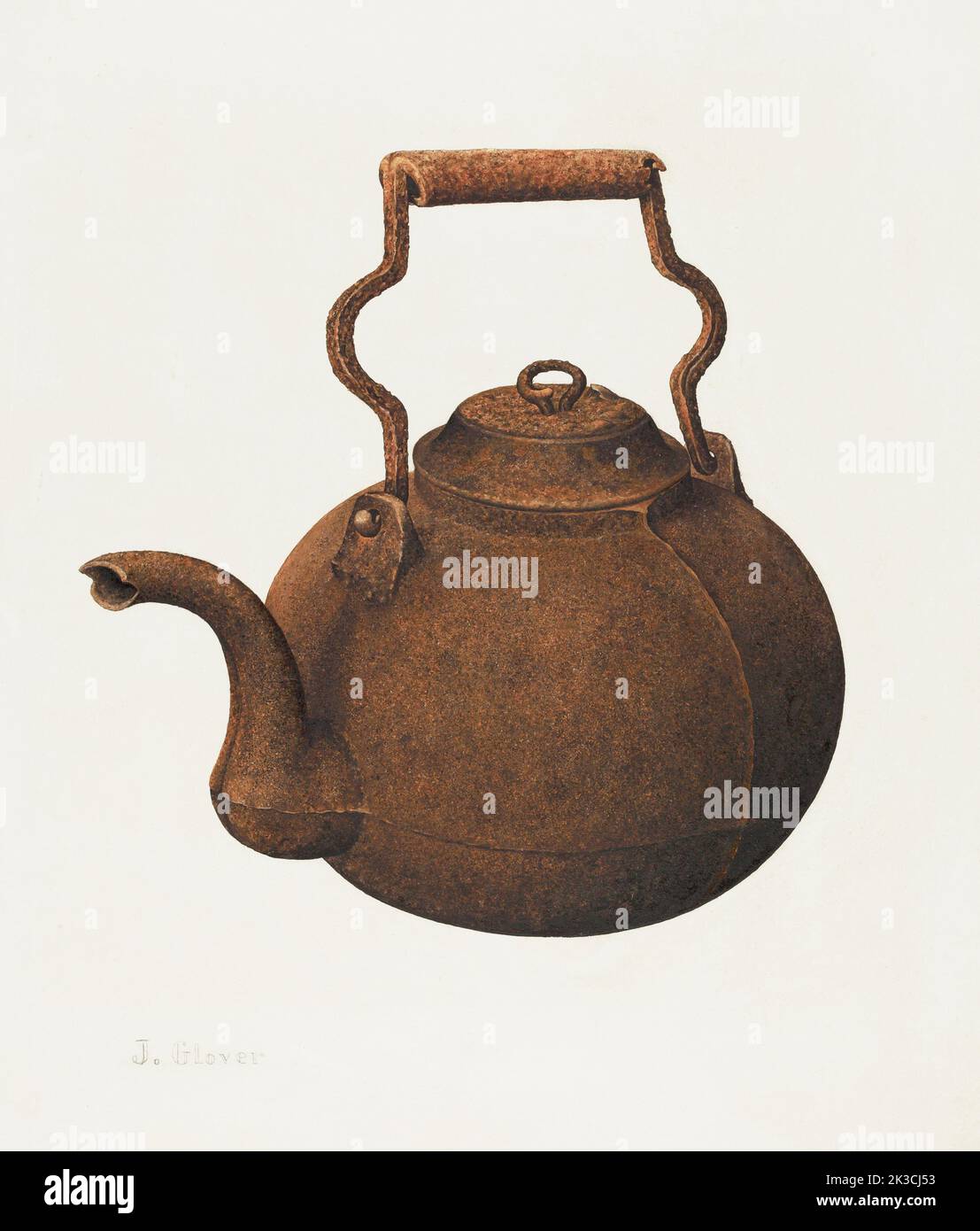 Kettle (1935–1942) by Joseph Glover. Original from The National Gallery ...