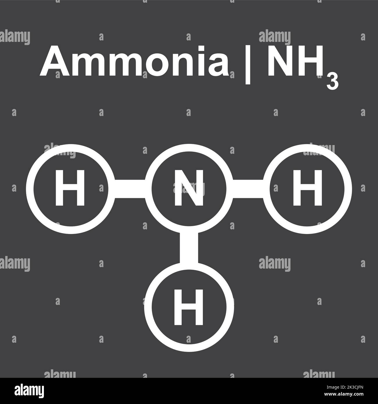 Molecular Model of Ammonia (NH3) Molecule. Vector Illustration Stock ... Molecular Model of Ammonia (NH3) Molecule. Vector Illustration Stock ...