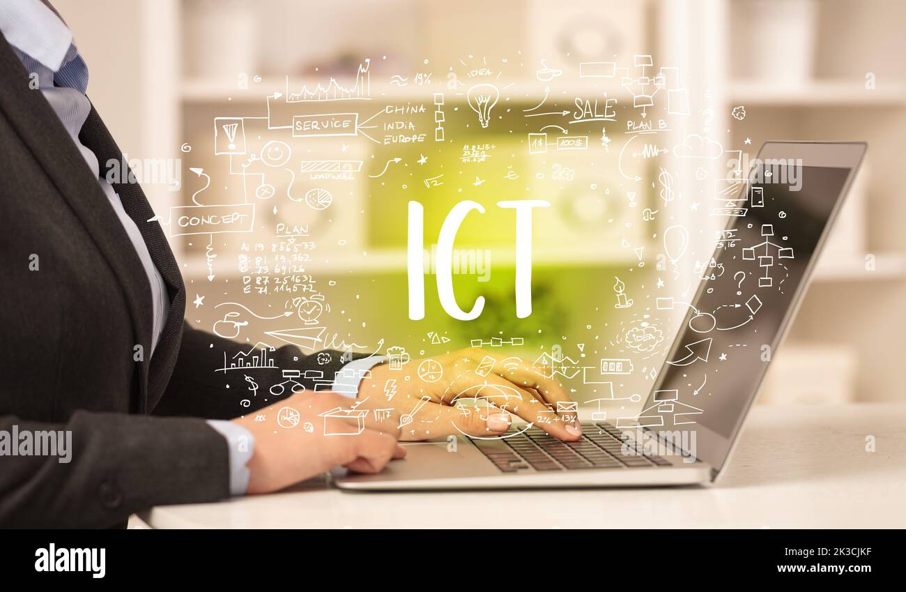 hand working on new modern computer Stock Photo - Alamy