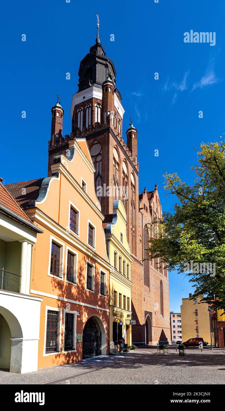 Stargard, Poland - August 11, 2022: Panorama of Rynek main market ...