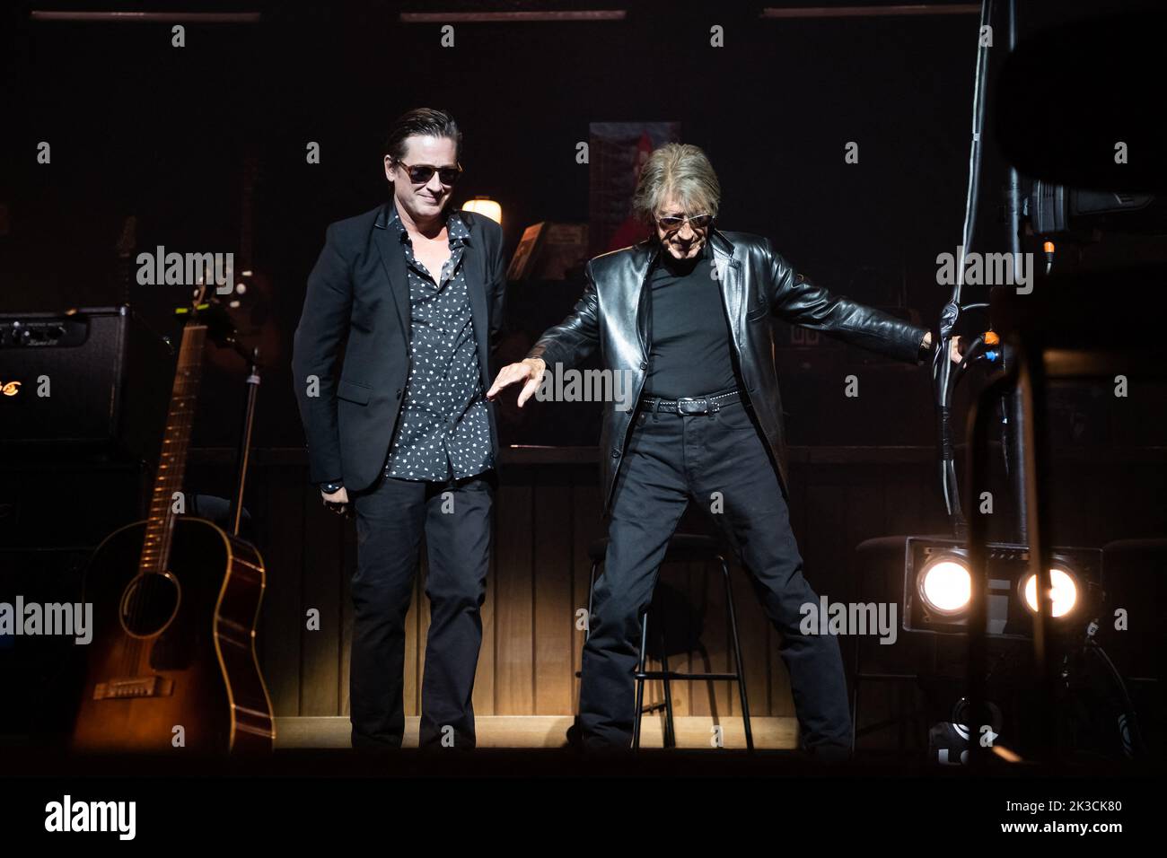 Dutronc and Dutronc (Jacques and Thomas Dutronc) perfoms at Montreux ...