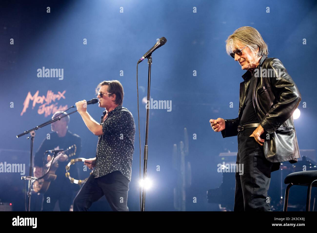 Dutronc and Dutronc (Jacques and Thomas Dutronc) perfoms at Montreux ...