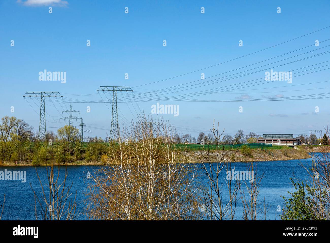 Niederwartha pumped storage plant, the water inlet at the upper basin ...