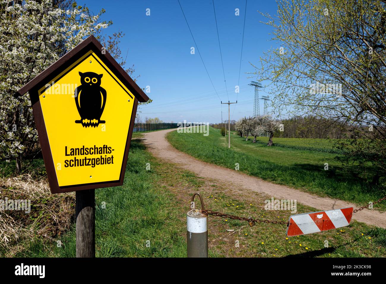 Landscape protection area at the Oberwartha reservoir, the pumped ...