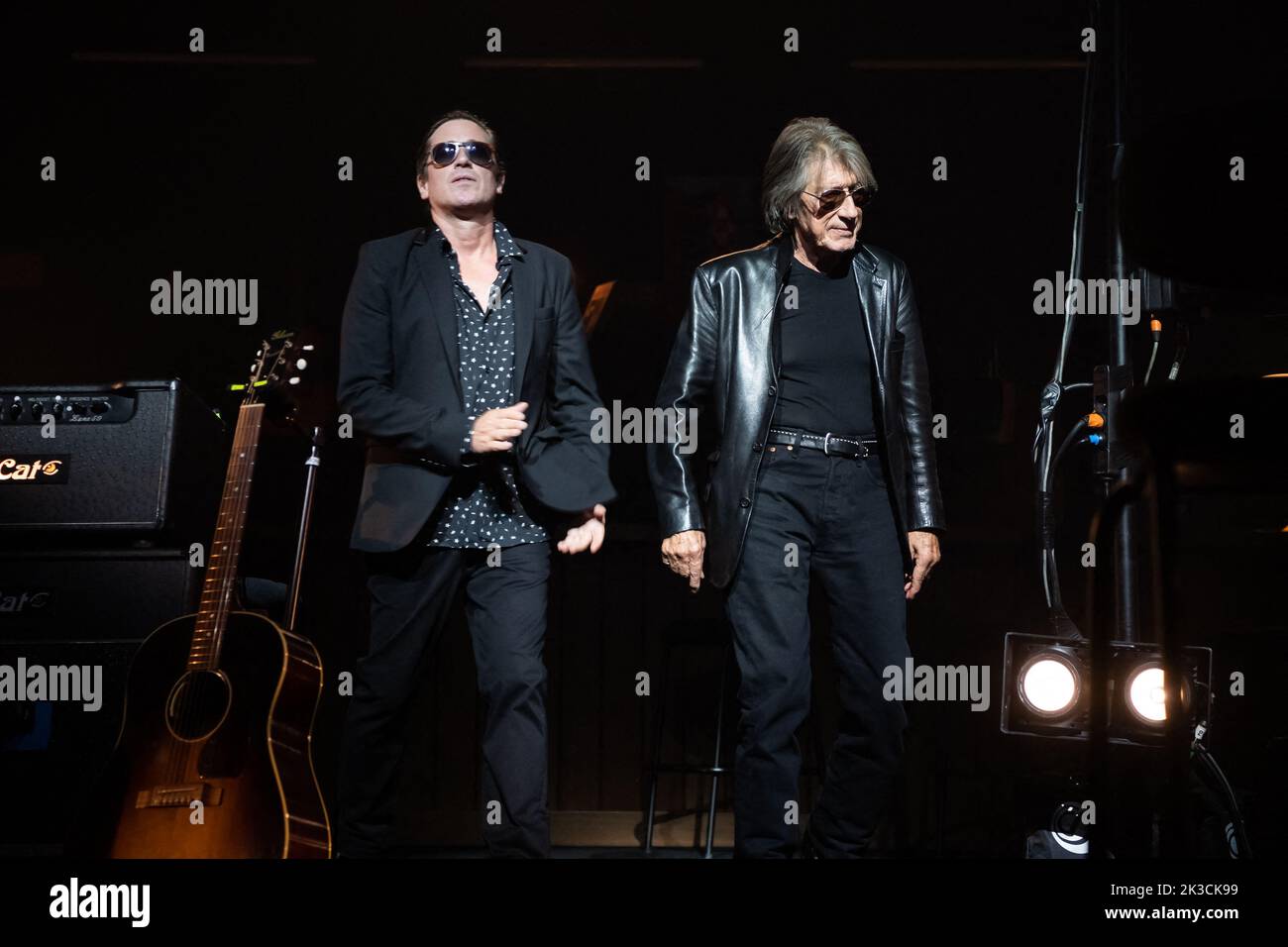 Dutronc and Dutronc (Jacques and Thomas Dutronc) perfoms at Montreux ...