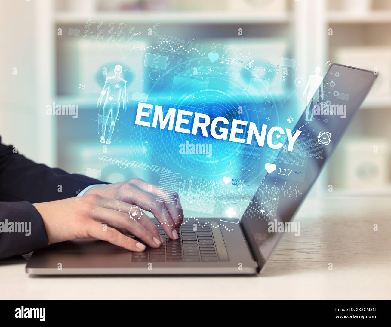 Doctor working a health check Stock Photo - Alamy