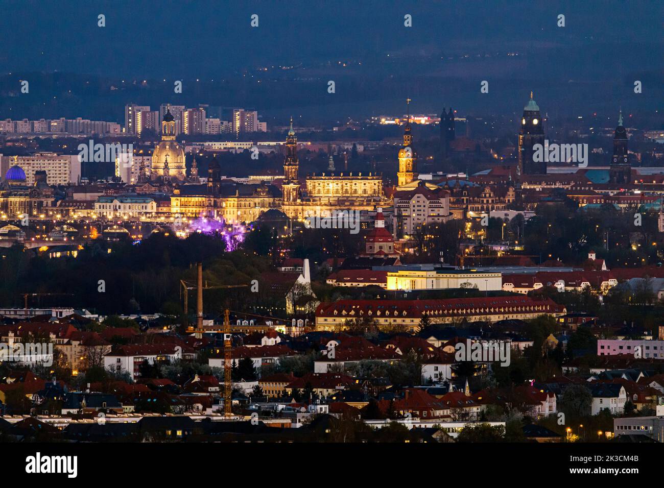 Dresden overview dresden cathedral hi-res stock photography and images ...