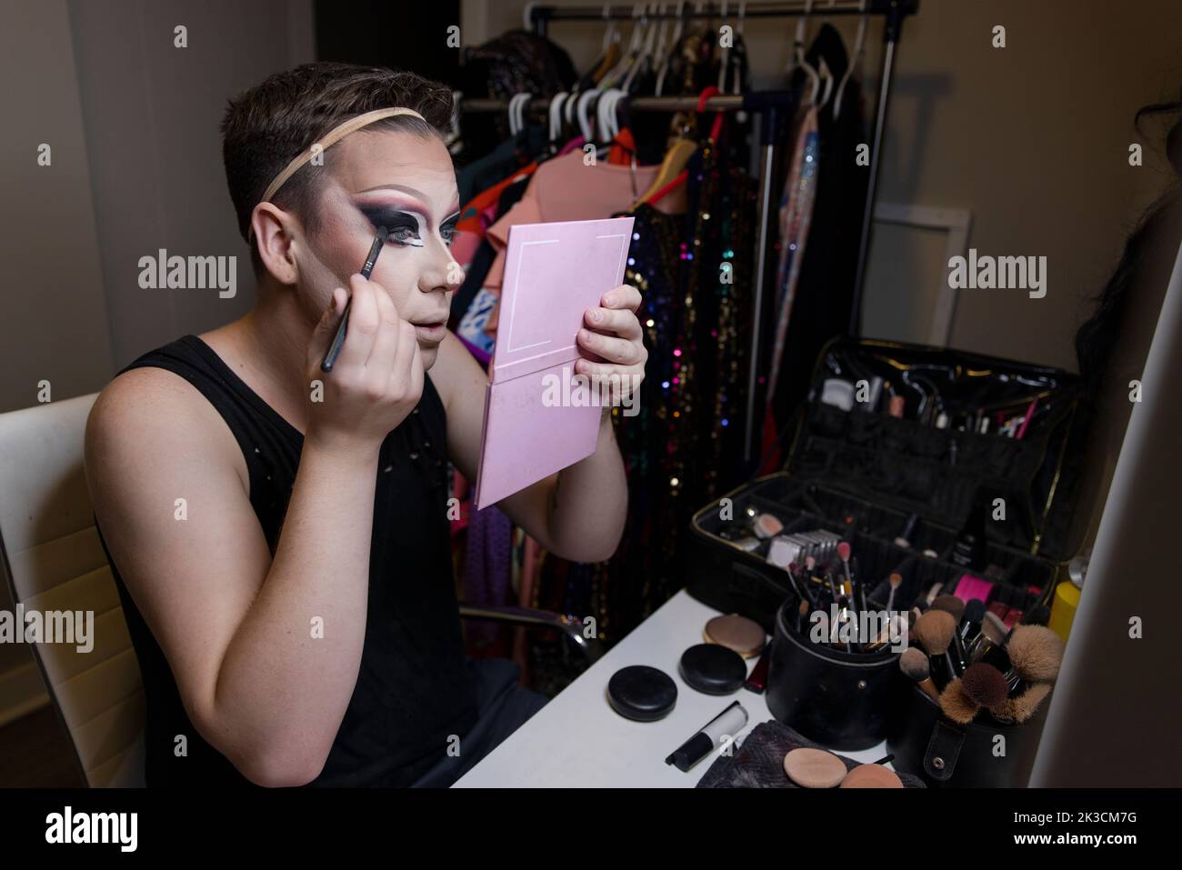 Drag queen makeup hi-res stock photography and images - Alamy