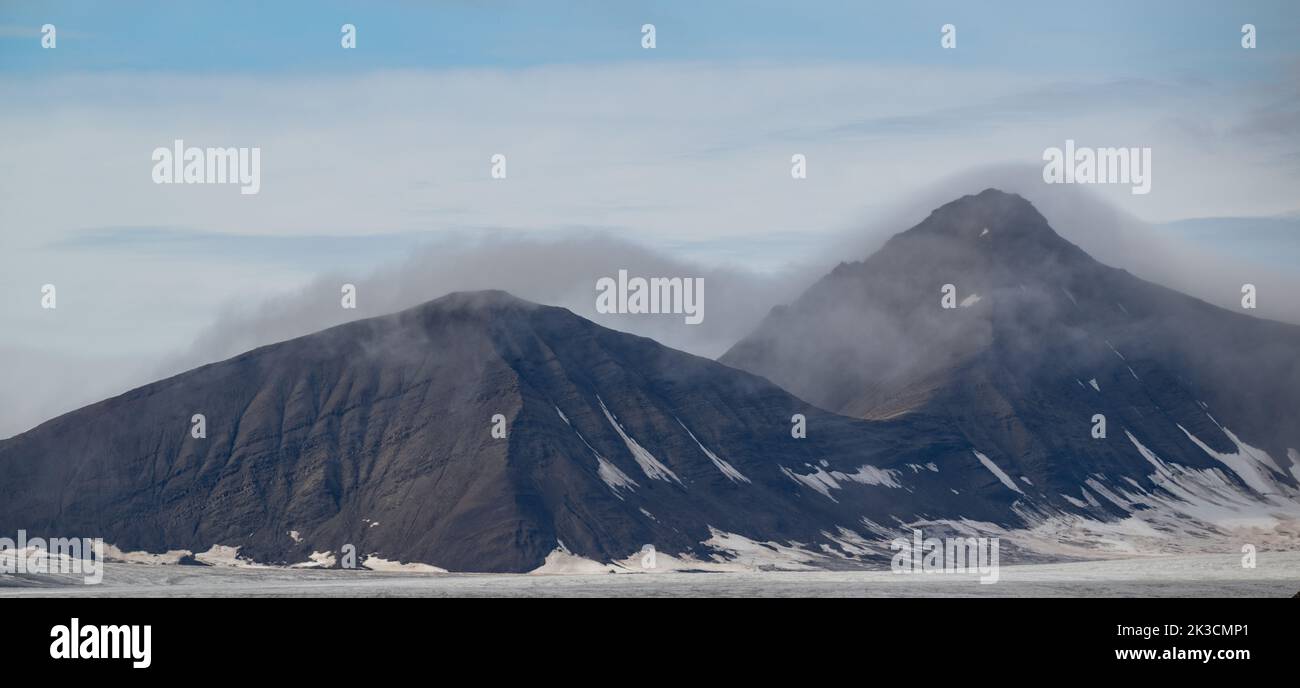 A beautiful arctic landscape in Svalbard, Norway Stock Photo - Alamy
