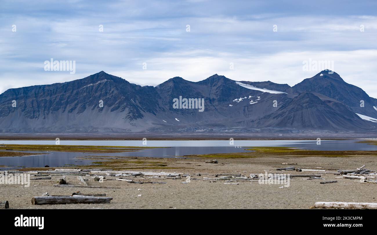 A beautiful arctic landscape in Svalbard, Norway Stock Photo - Alamy