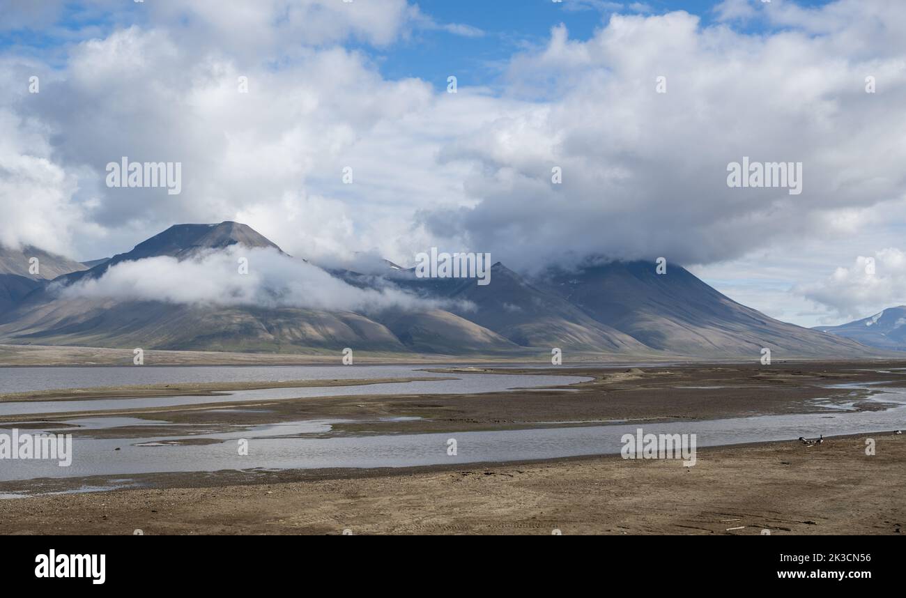 A beautiful arctic landscape in Svalbard, Norway Stock Photo - Alamy