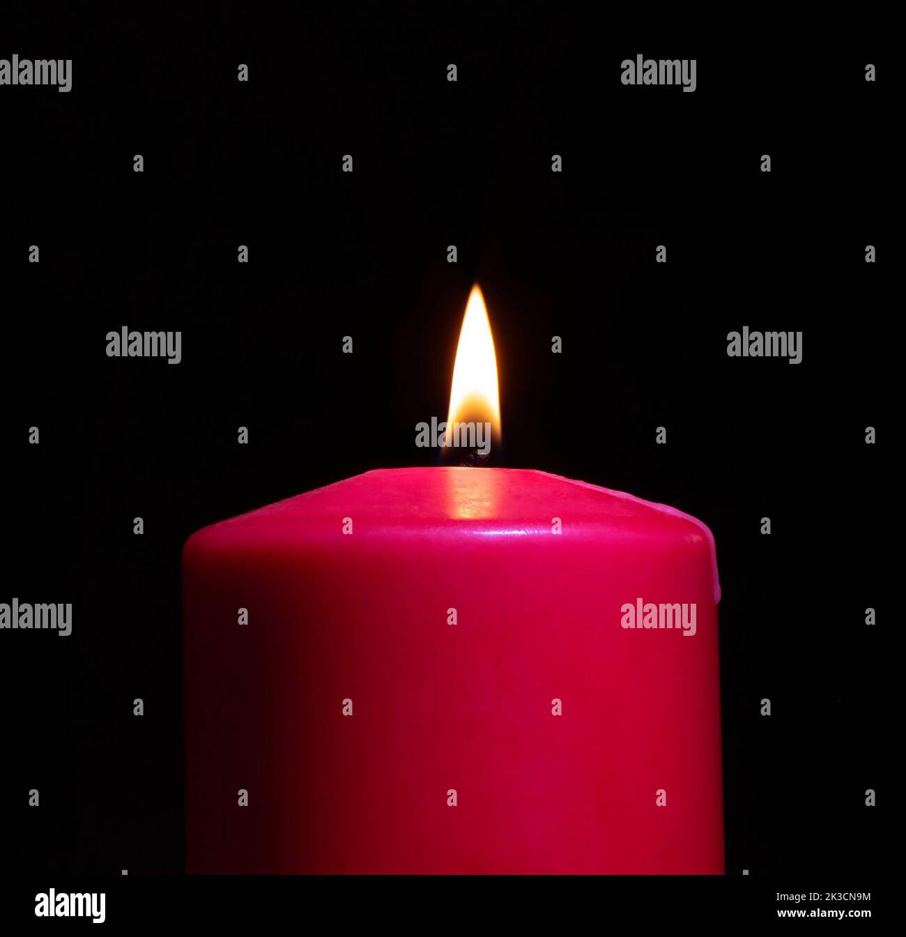 Burning candle with dripping wax hi-res stock photography and images ...