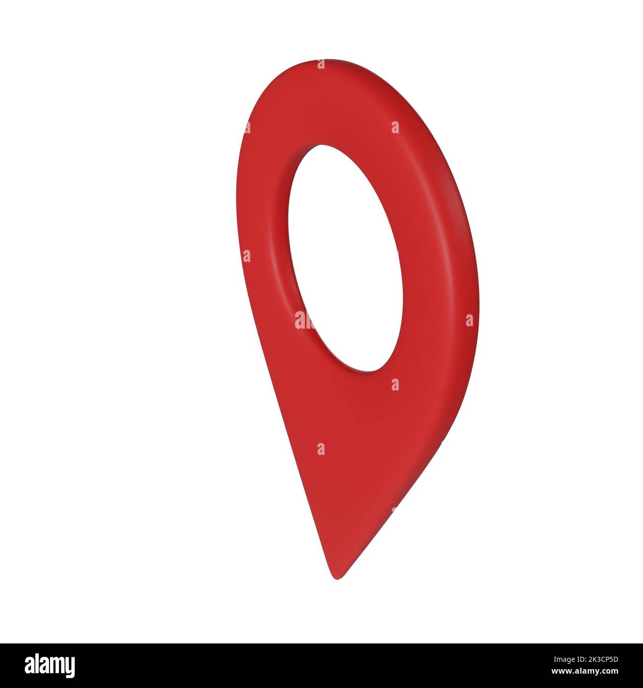 Red map point. Red location 3d Stock Photo - Alamy