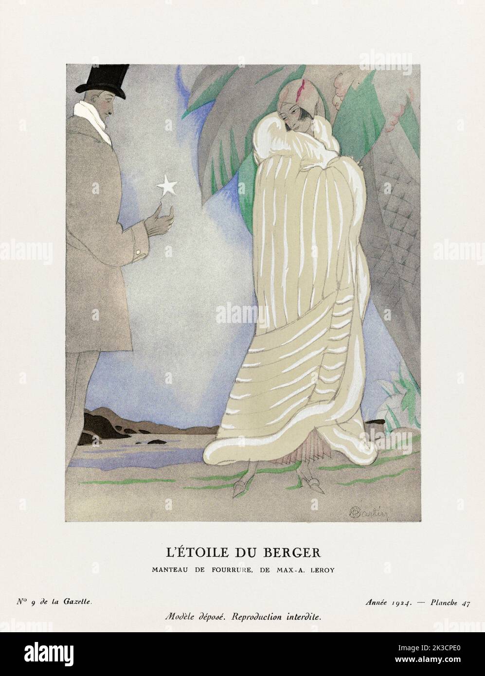 L'étoile du berger, Manteau de fourrure, de Max-A. Leroy (1924) fashion ...
