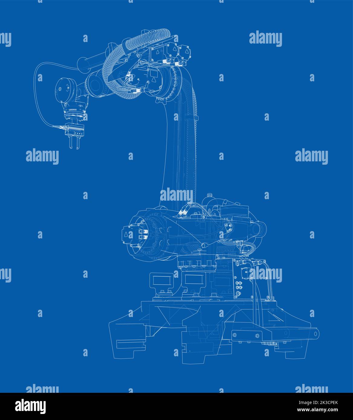 Industrial robot manipulator Stock Vector Image & Art - Alamy