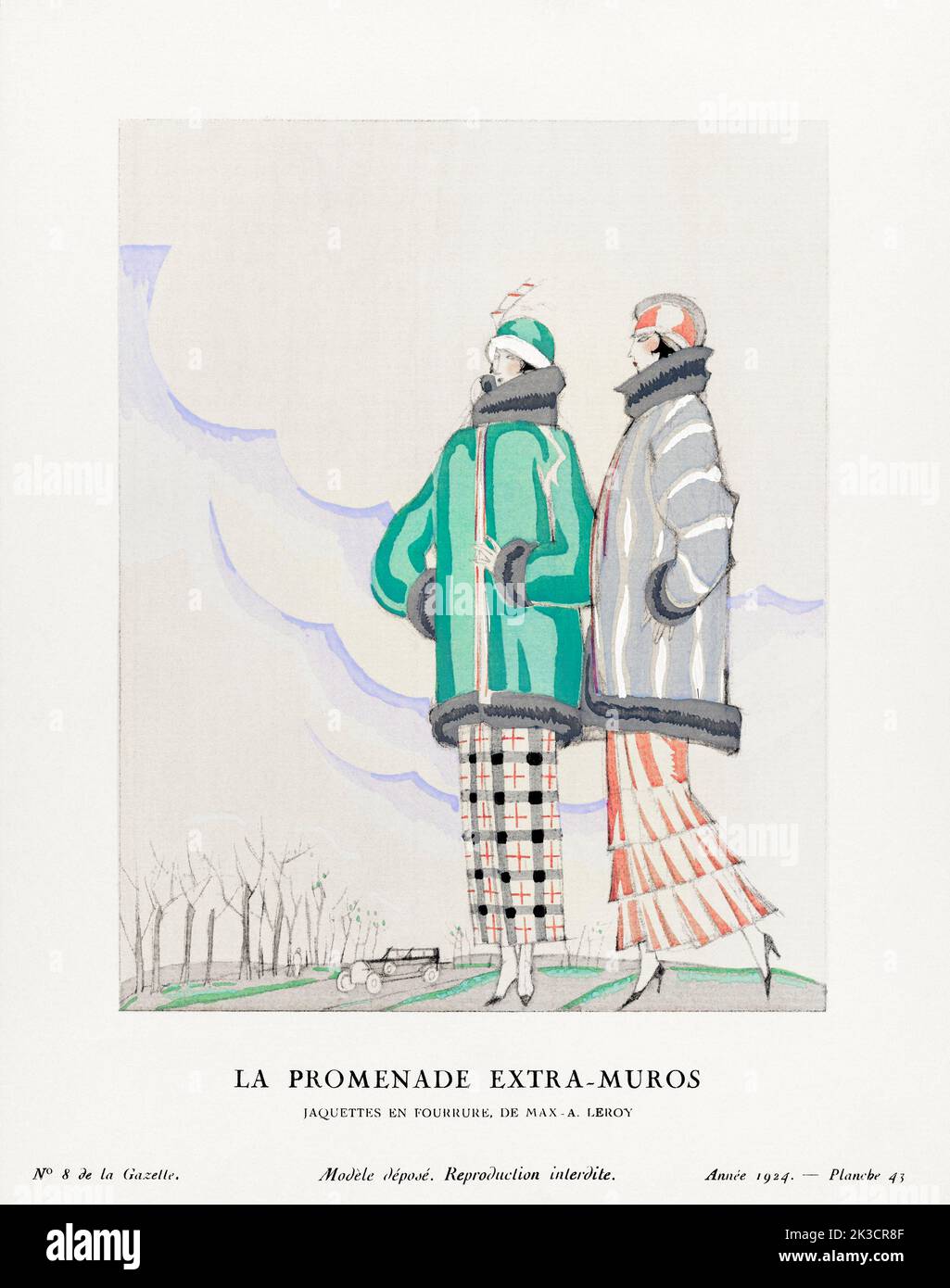 La promenade extra–muros, Jaquettes en fourrure, de Max - A. Leroy ...