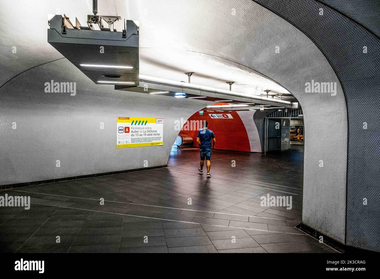 After years of work, two corridors of the Auber station are entirely ...