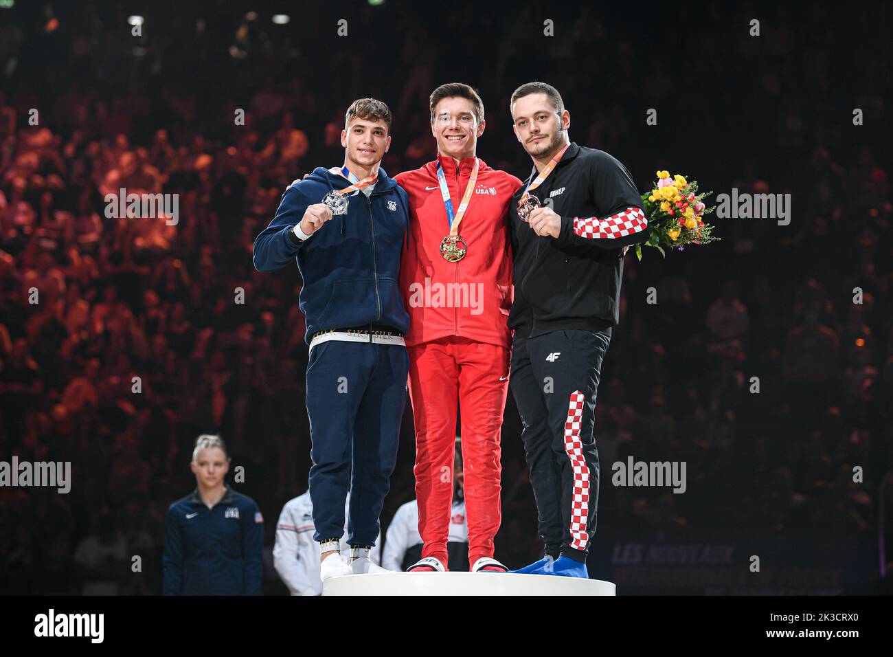 Paris, France. 25th Sep, 2022. Brody Malone (USA), Ilias Georgiou (CYP ...