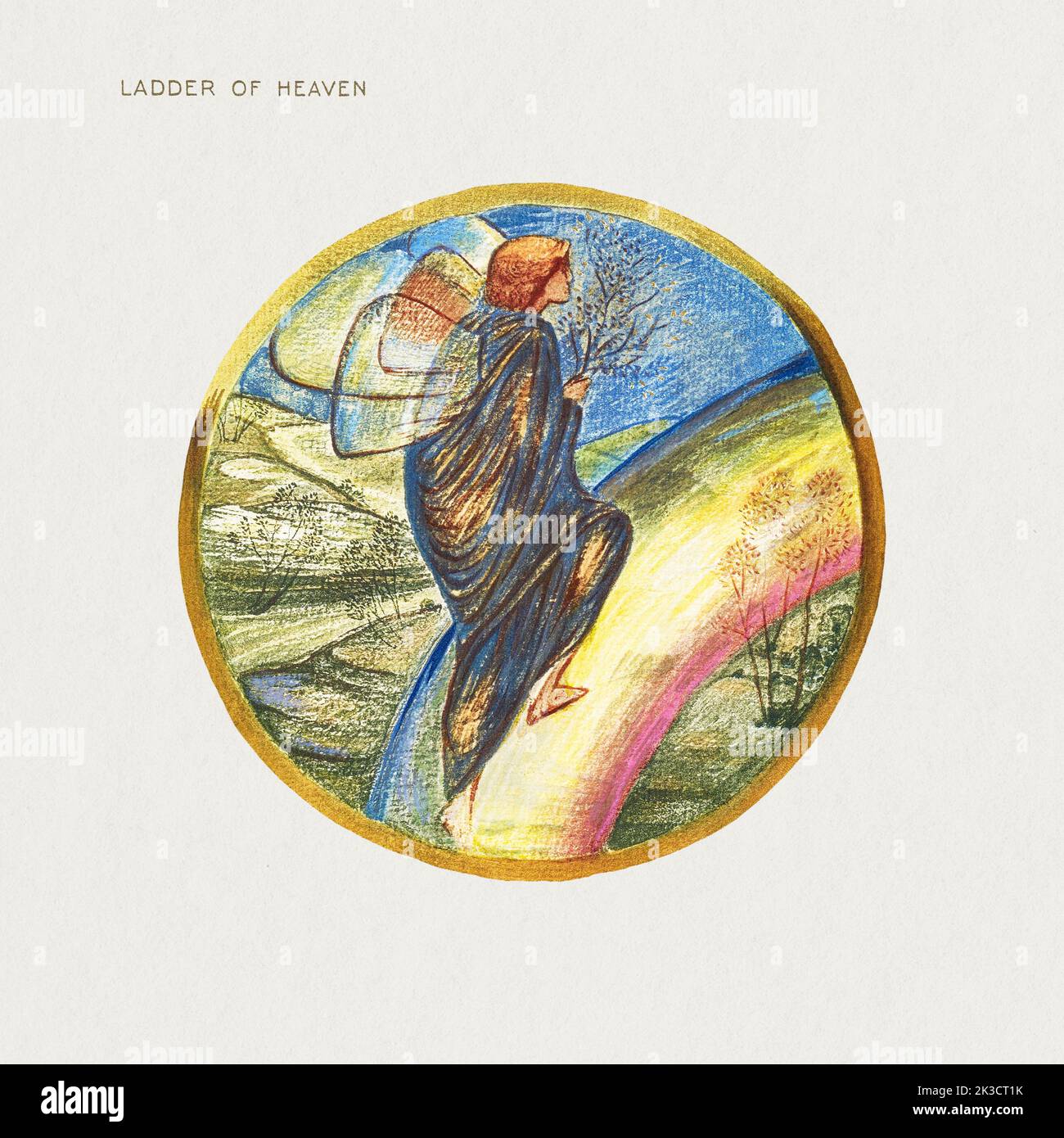 Ladder of Heaven from The Flower Book (1905) by Sir Edward Burne–Jones ...