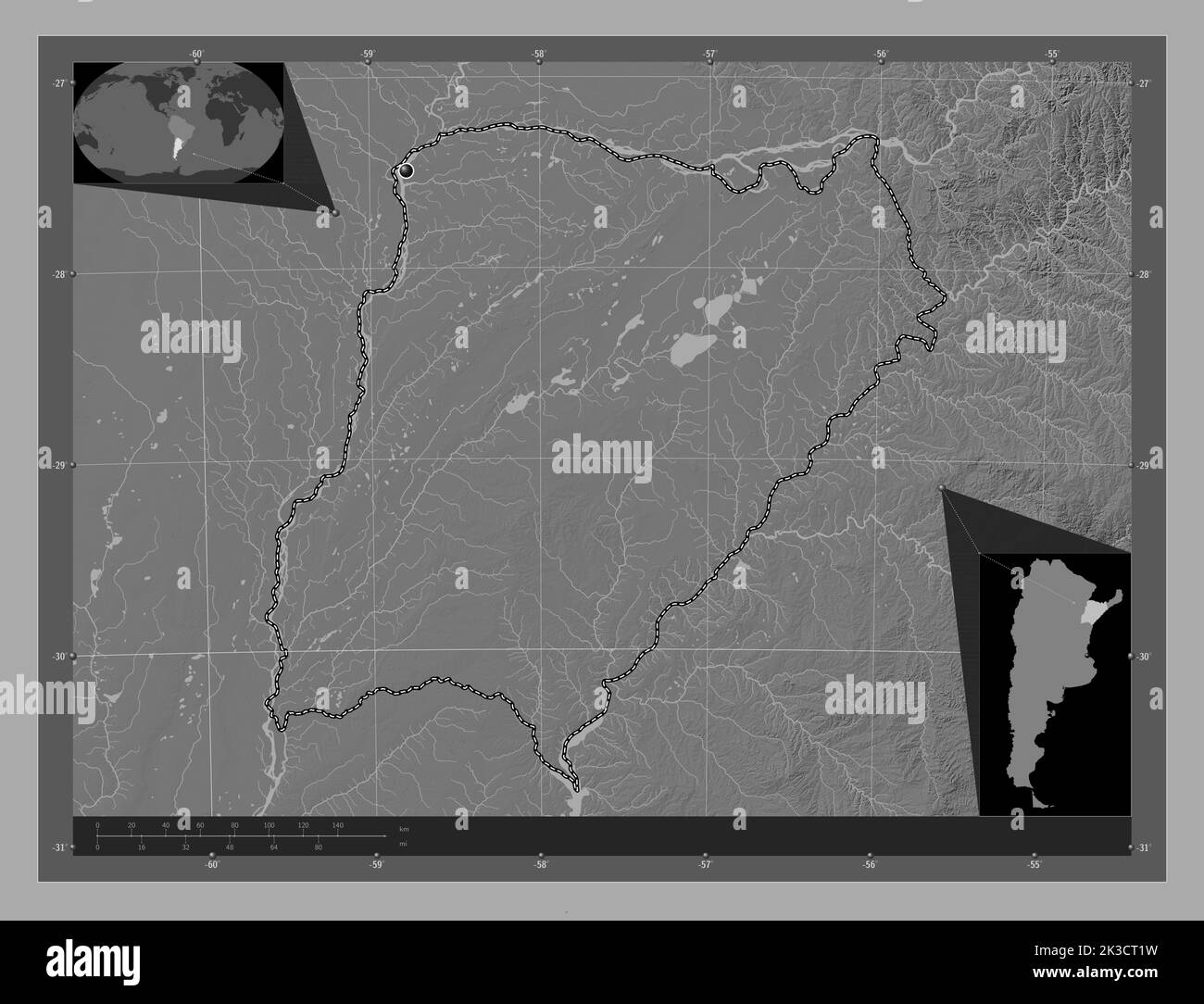 Corrientes map vector hi-res stock photography and images - Alamy