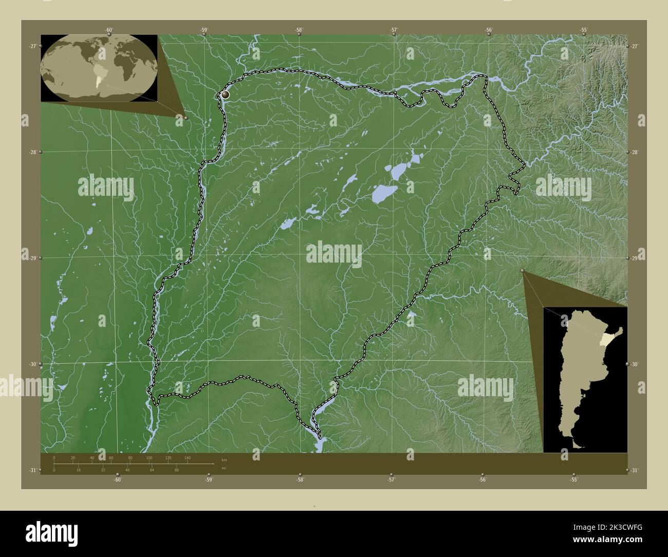Corrientes map vector hi-res stock photography and images - Alamy