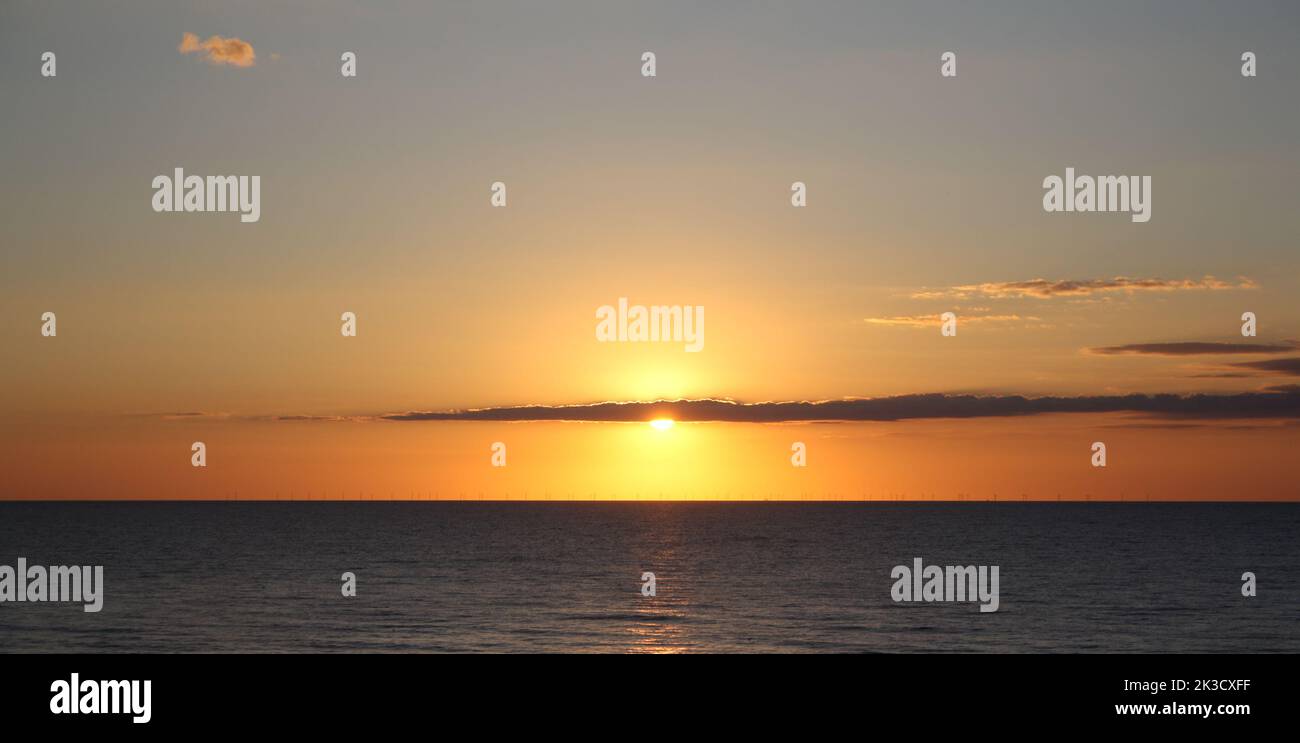 Sunset over the North Sea on the island of Sylt Stock Photo - Alamy