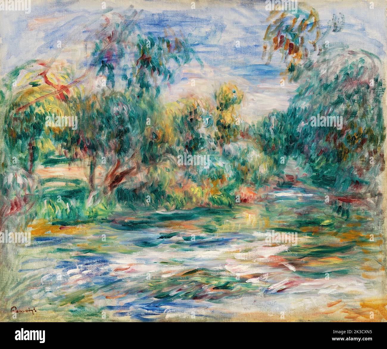 Landscape (Paysage) (1917) by Pierre-Auguste Renoir. Original from ...