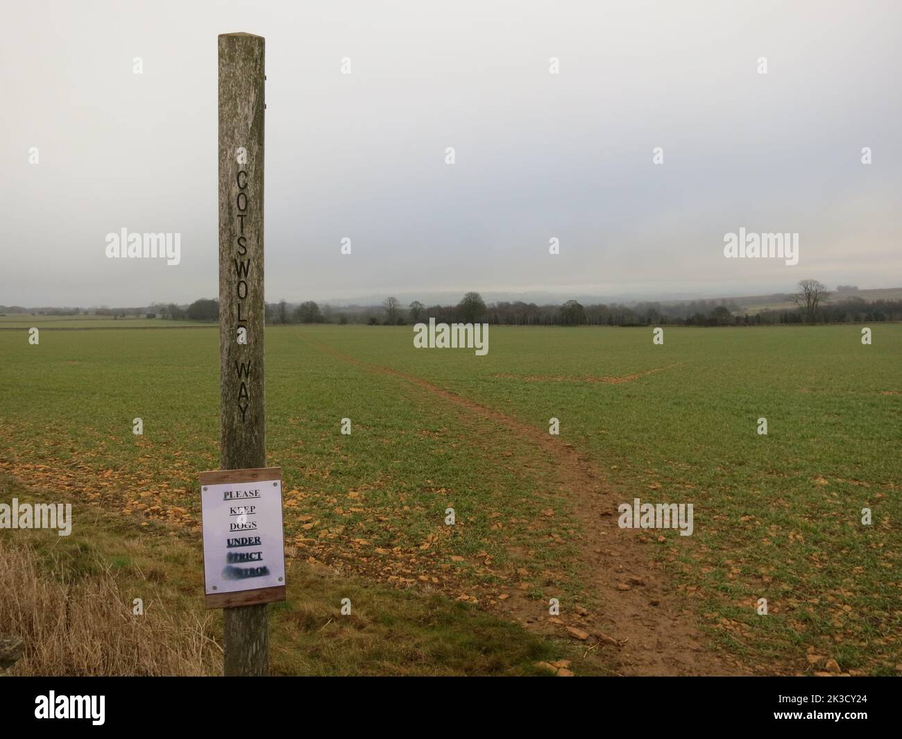 Cotswold Way long distance footpath National Trail. The Cotswolds AONB ...