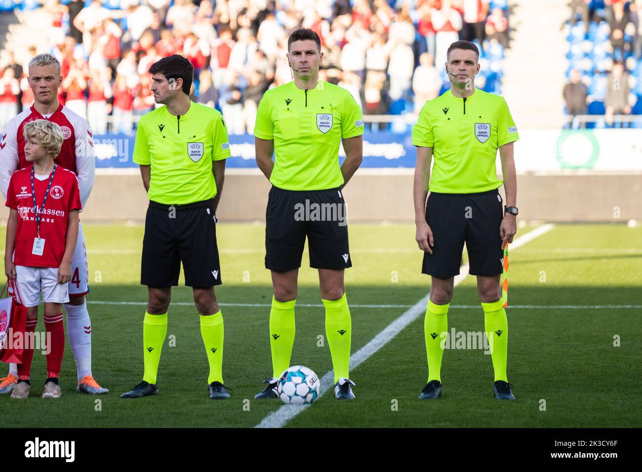 Hobro, Denmark. 24th, September 2022. Referee Marian Alexandru Barbu ...