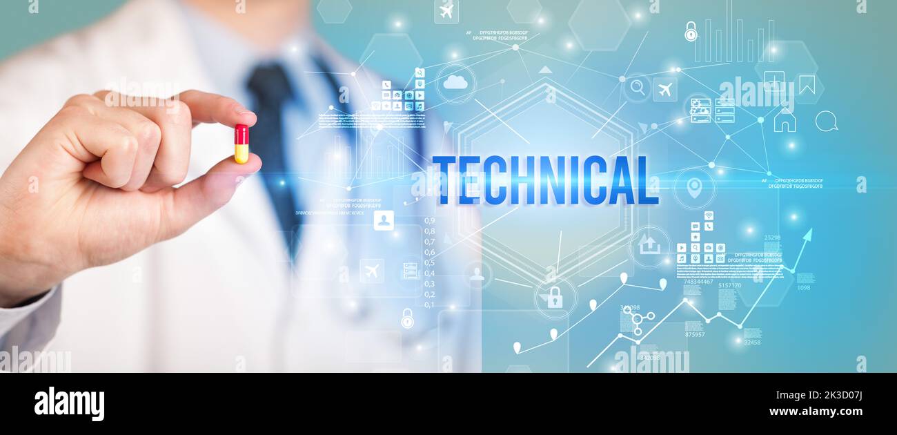 Doctor giving a pill concept Stock Photo - Alamy