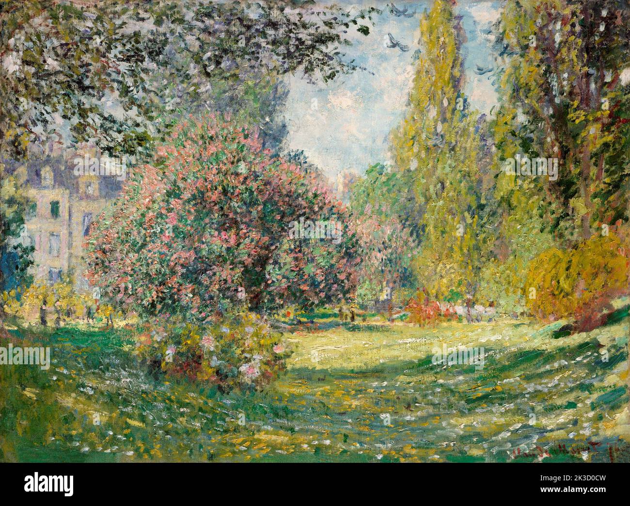 Landscape: The Parc Monceau (1876) by Claude Monet, high resolution ...