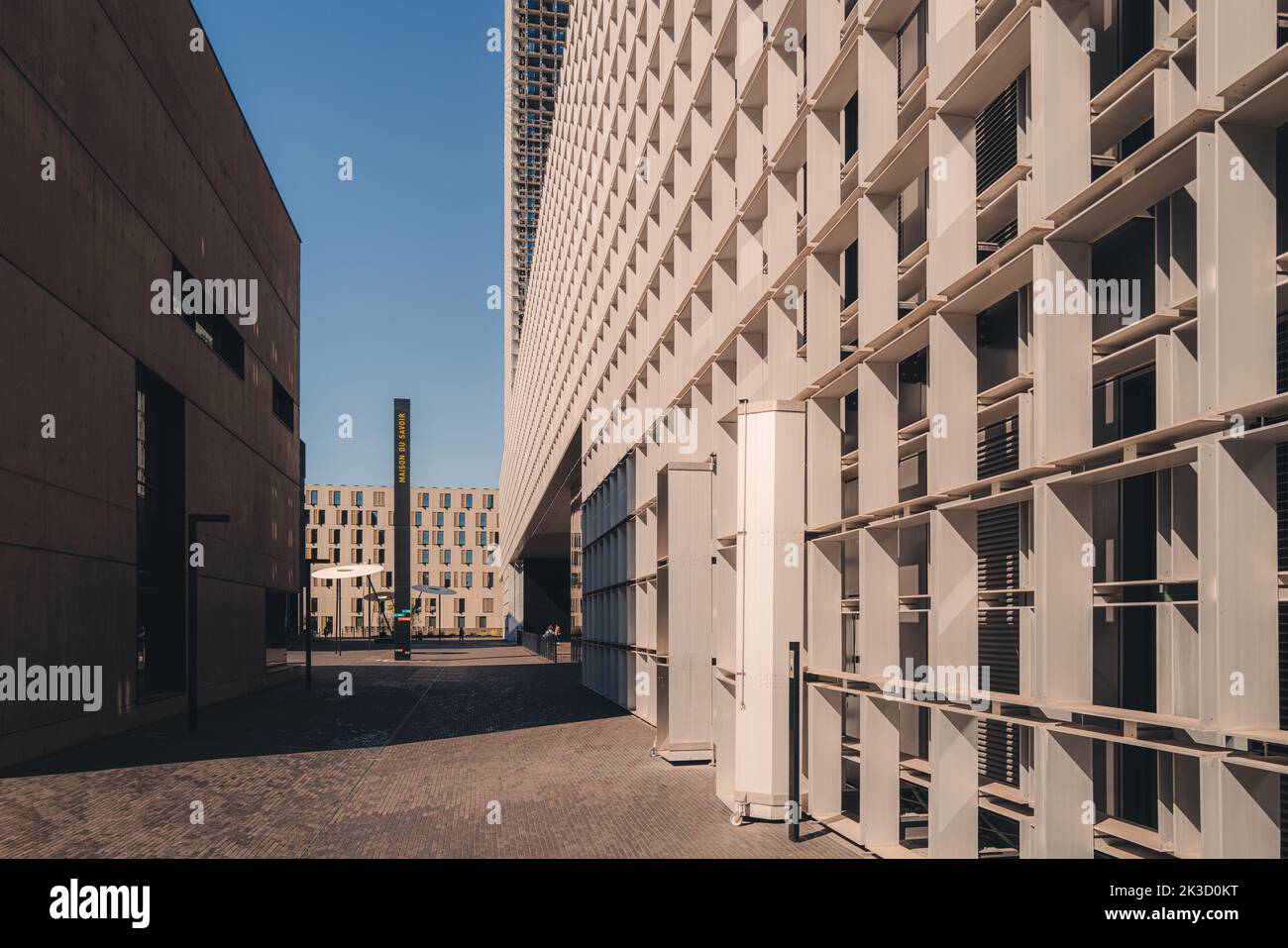 Esch Belval, Luxembourg-September 2022: street life in the modern ...