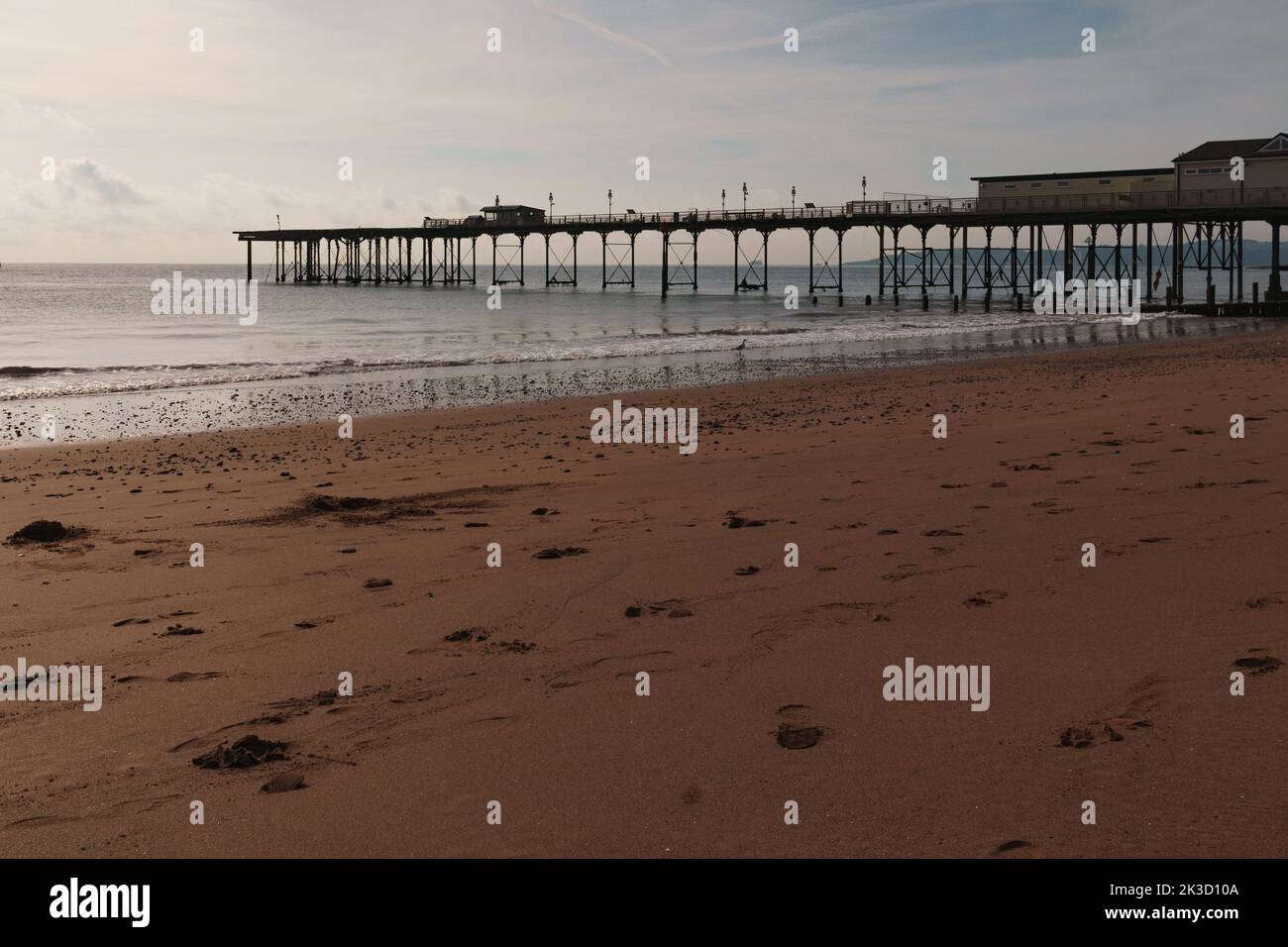 Victorian Pier at Teignmouth beach in Devon UK Stock Photo - Alamy