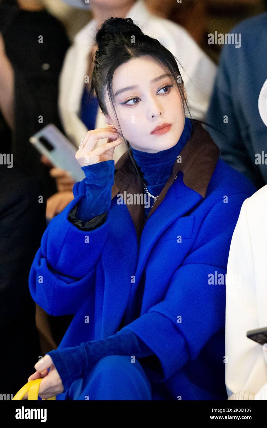 SHANGHAI, CHINA - SEPTEMBER 25, 2022 - Actress Fan Bingbing attends the SS 2023 Shanghai Fashion ...