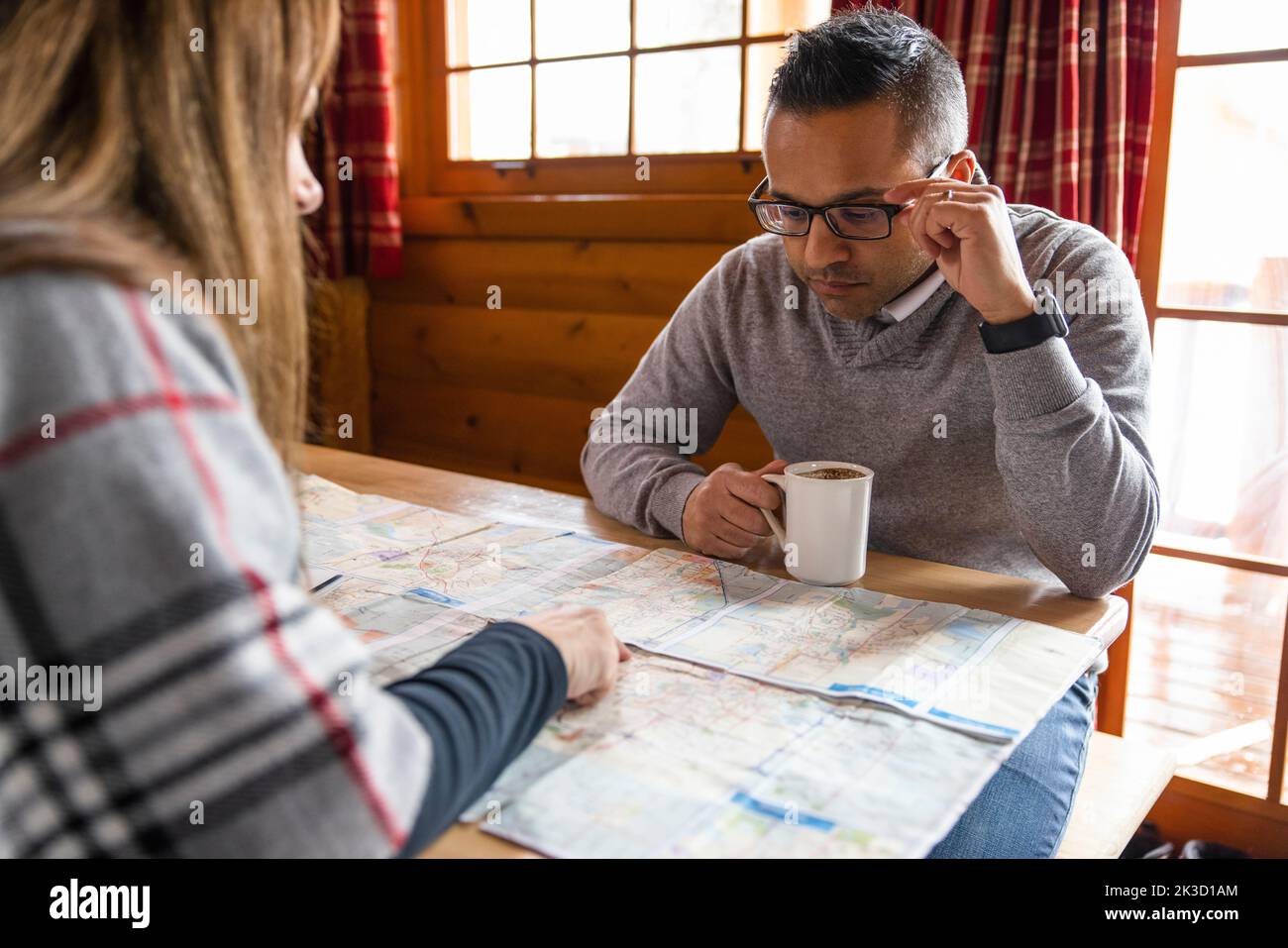 Hiking map hi-res stock photography and images - Alamy