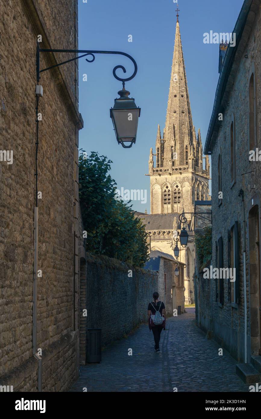 Old street in carentan hi-res stock photography and images - Alamy