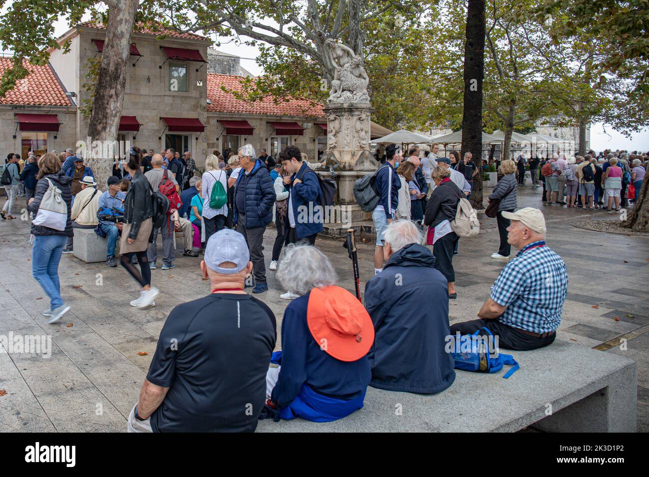 Tourists can be seen visiting the sights in the old town despite the ...