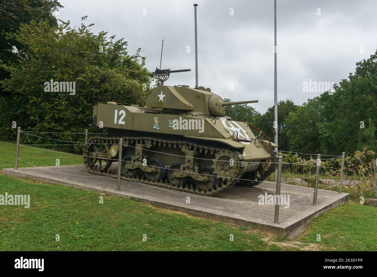 American Stuart tank at World War 2 Museum of Dead Man's Corner in ...