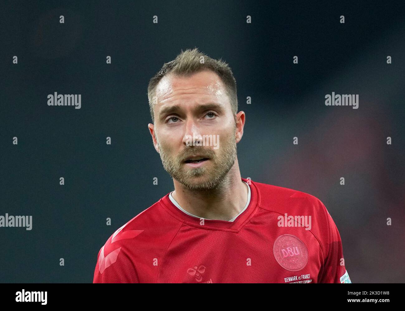Parken, Copenhagen, Denmark. 25th Sep, 2022. Christian Eriksen (Denmark ...